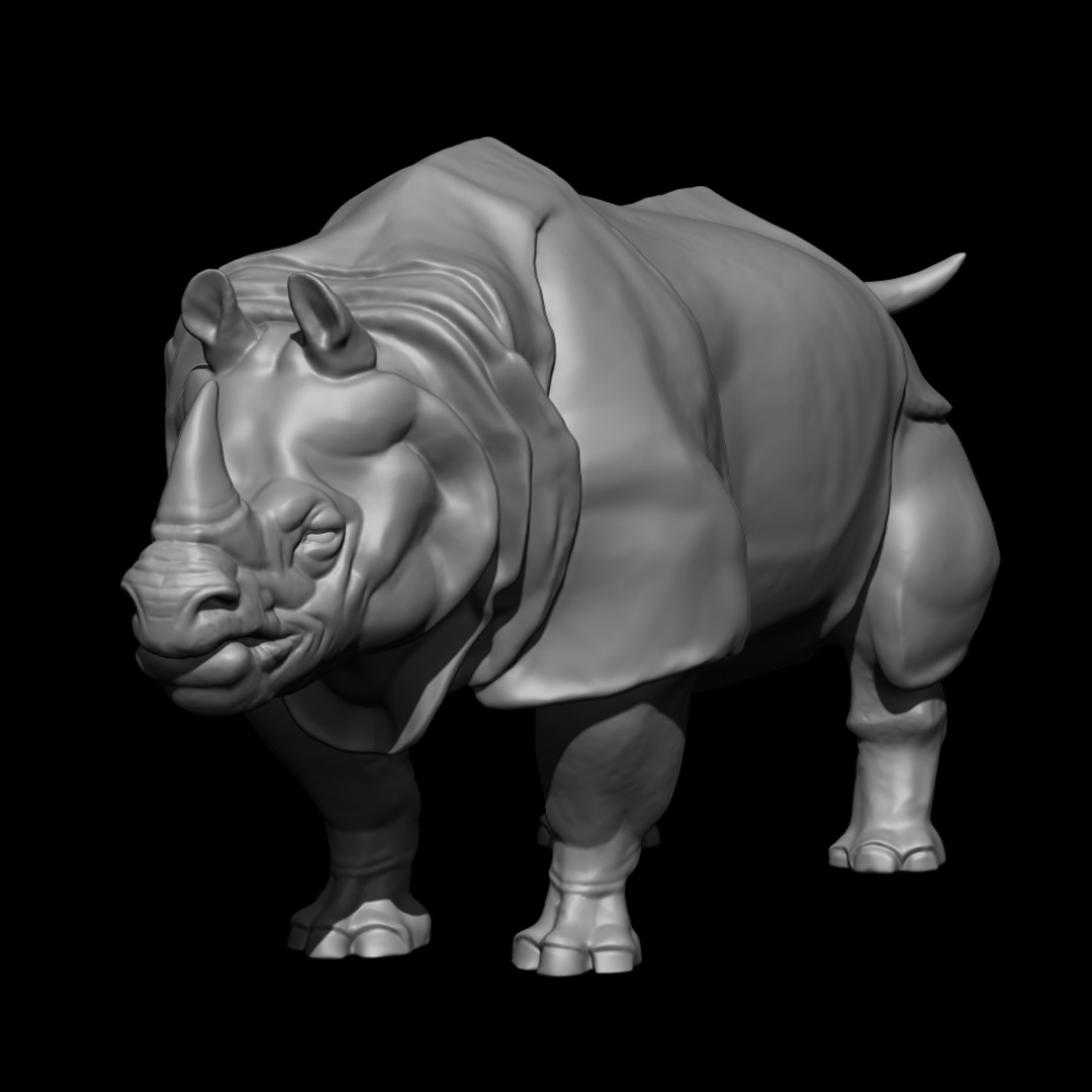 ArtStation - Rhino - in progress. (Ludus Project - Pesonal).