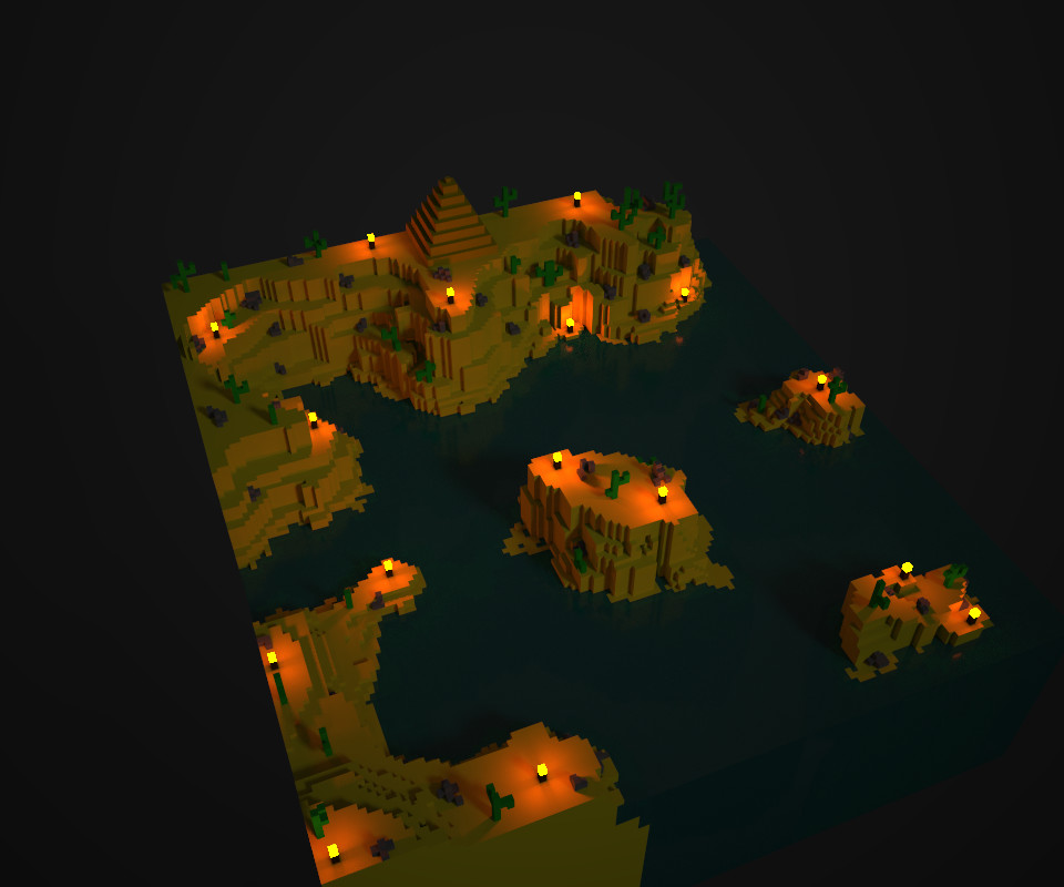 ArtStation - Desert Night Scene