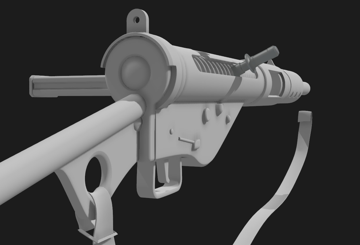 ArtStation - British Stengun MK2 WIP