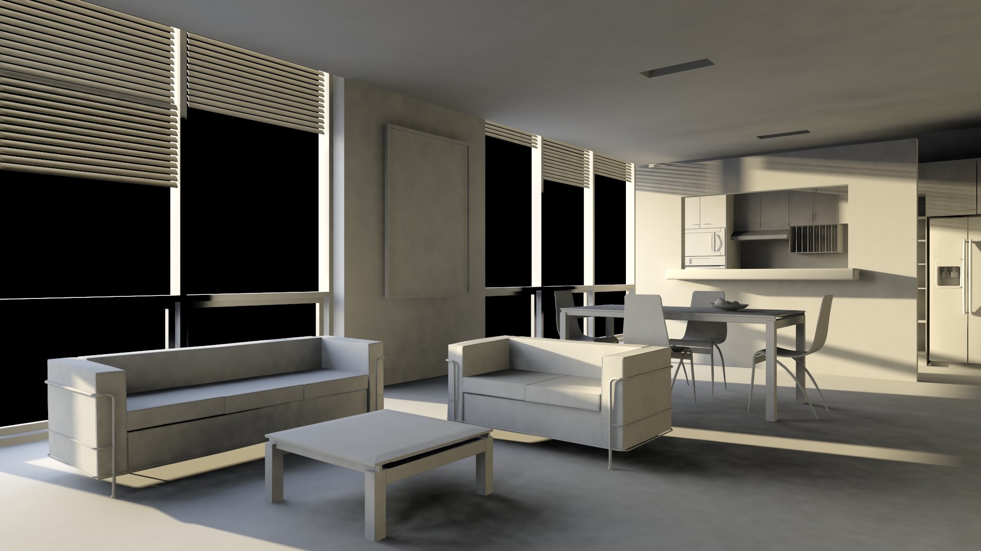 ArtStation - 3D Texturing of a room