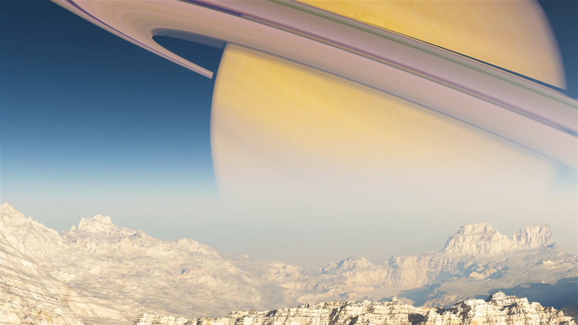 ArtStation - Alien planet sunset space animation