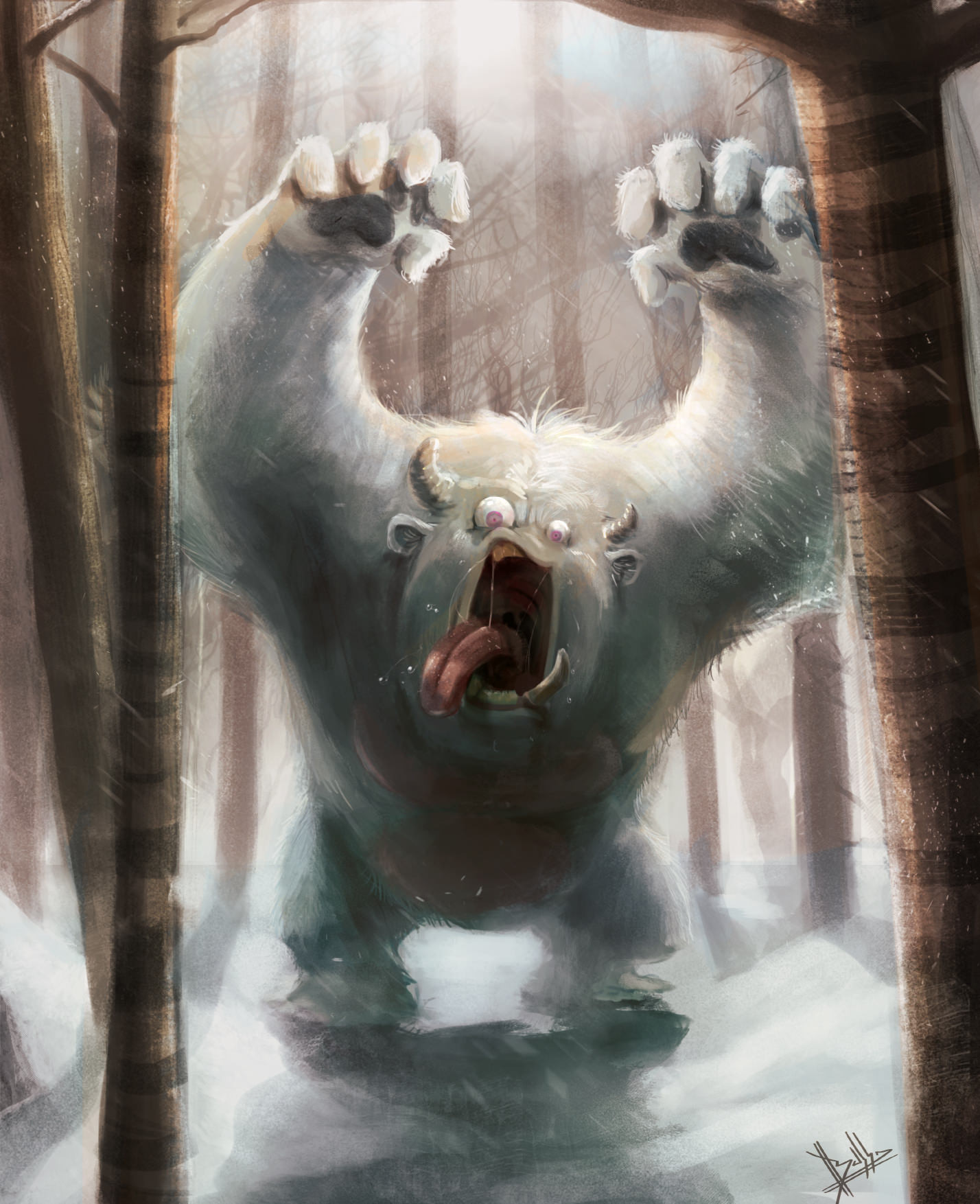 how to draw furry monster