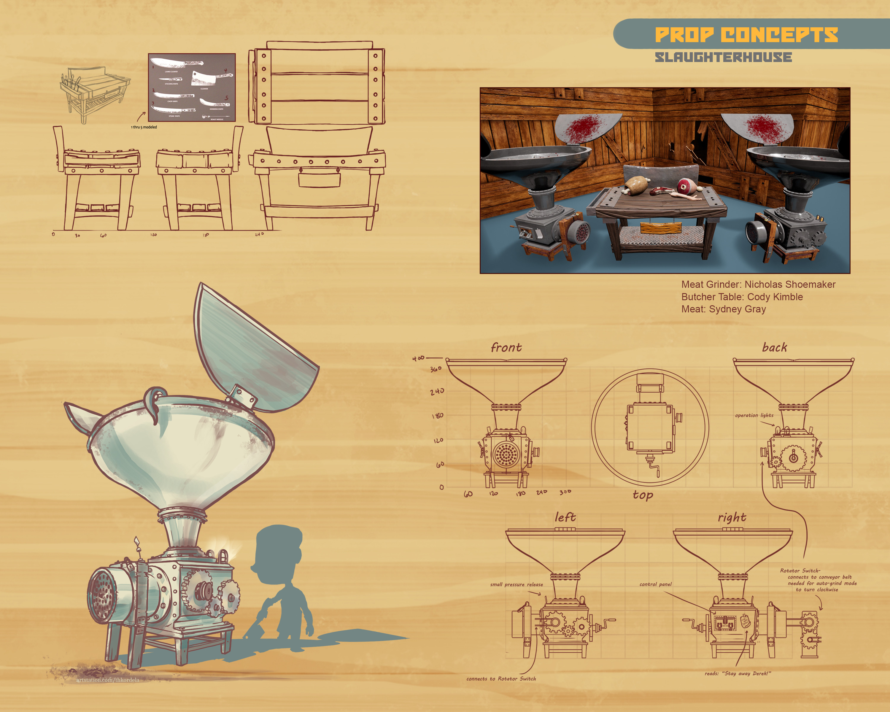 Travis Kordela - Slaughterhouse Level & Prop Concepts
