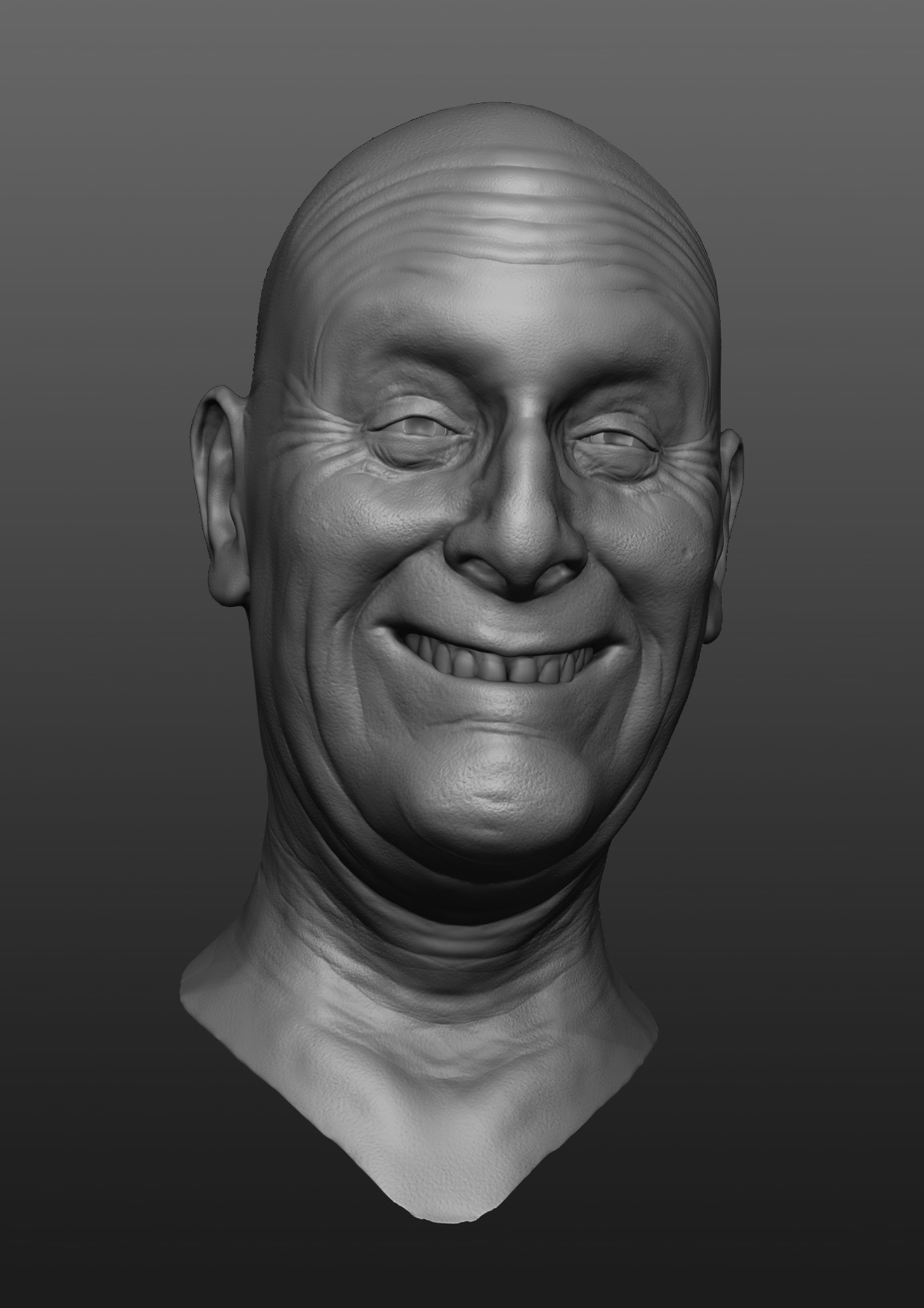ArtStation - Bald guy timelapse