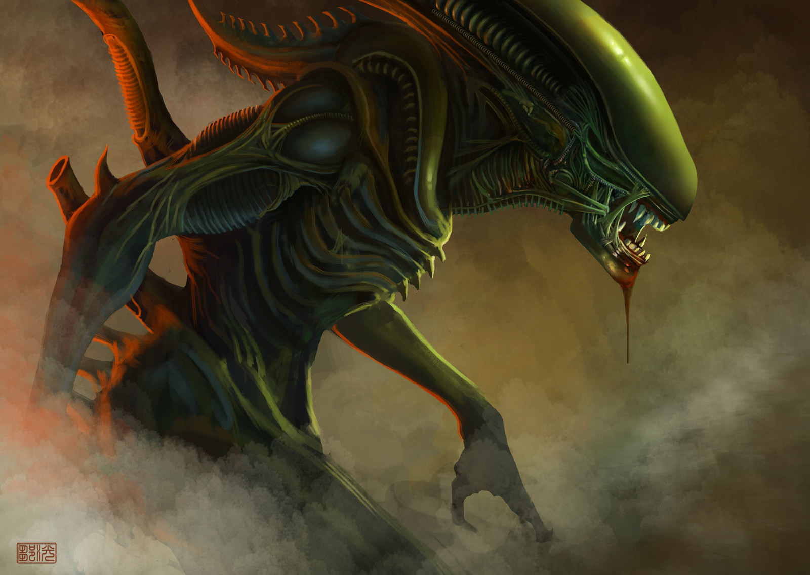 Guang Zou - Fox Alien Day Digital Art Battle 1
