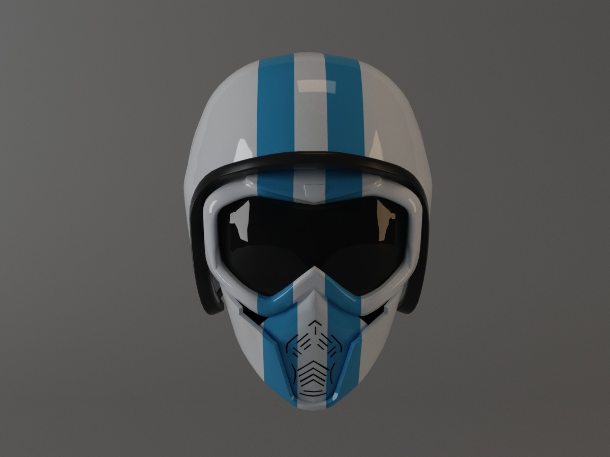 ArtStation - Motorcycle Helmet with mask