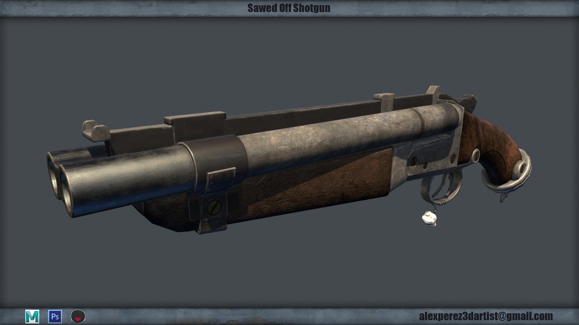 ArtStation - Sawed Off Shotgun