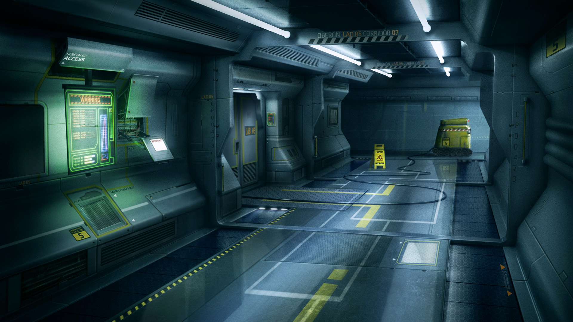 ArtStation - Lab Hallway