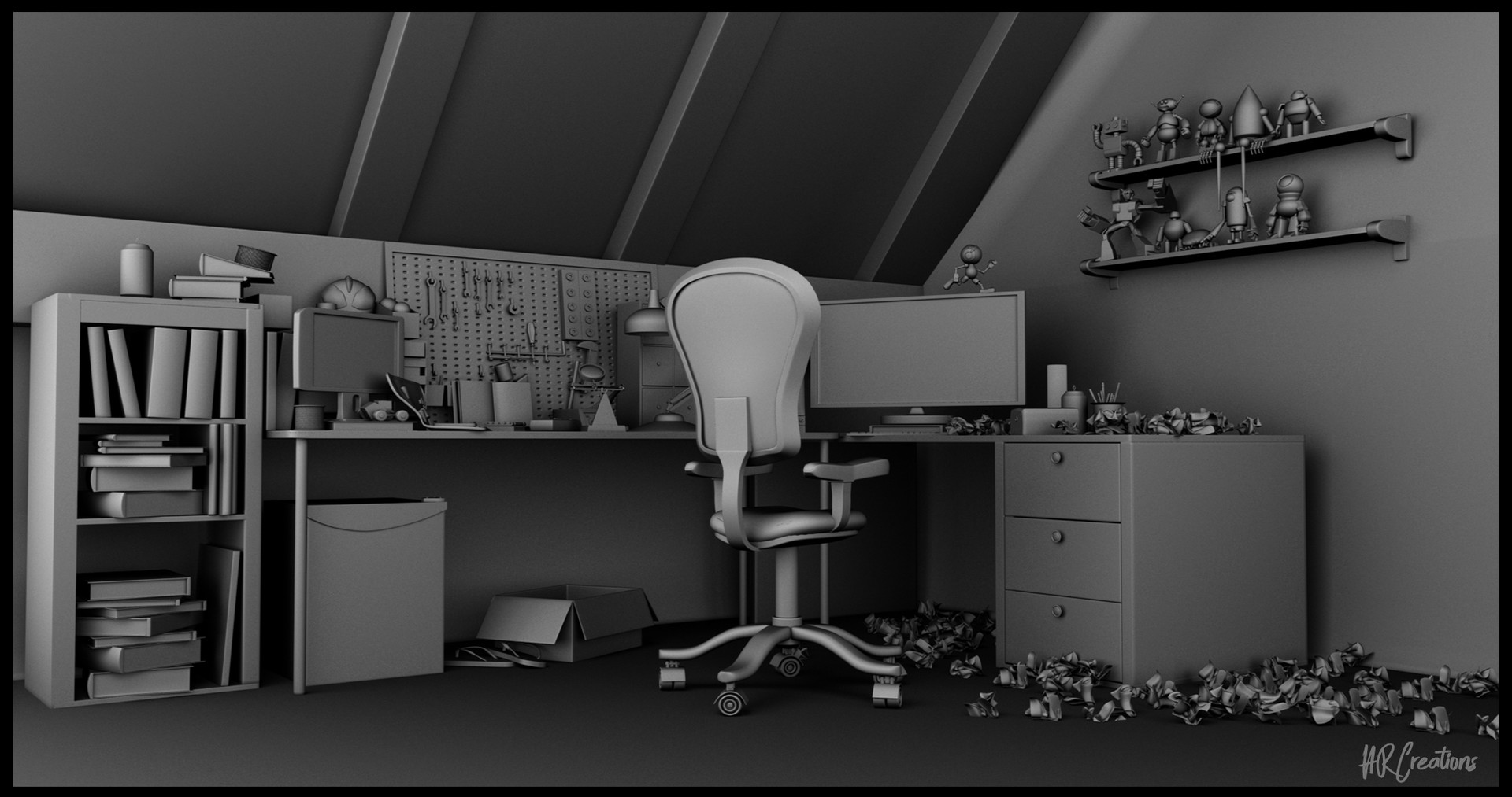 ArtStation - Study Room AllSet