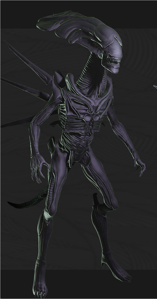 ArtStation - alien sculpt practice