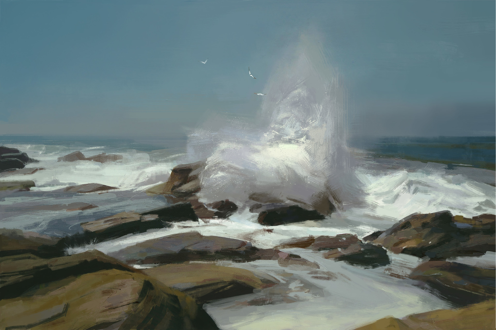 ArtStation - Master Copy of a Ruo Li Oil Painting