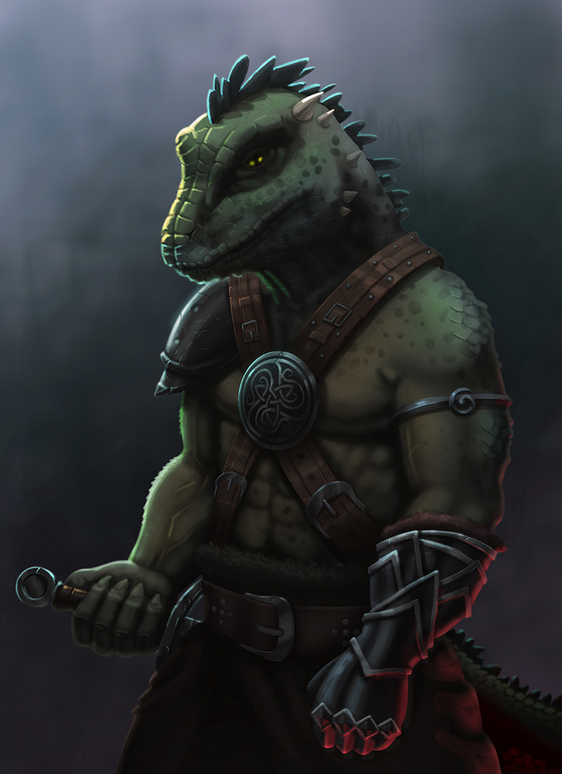 ArtStation - Reptilian/Argonian from Skyrim