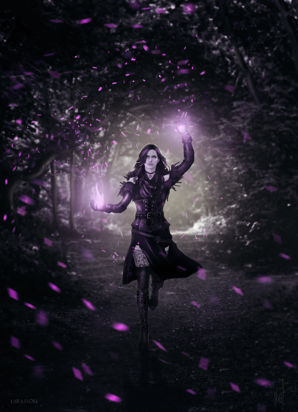 ArtStation - Enchantress in the forest