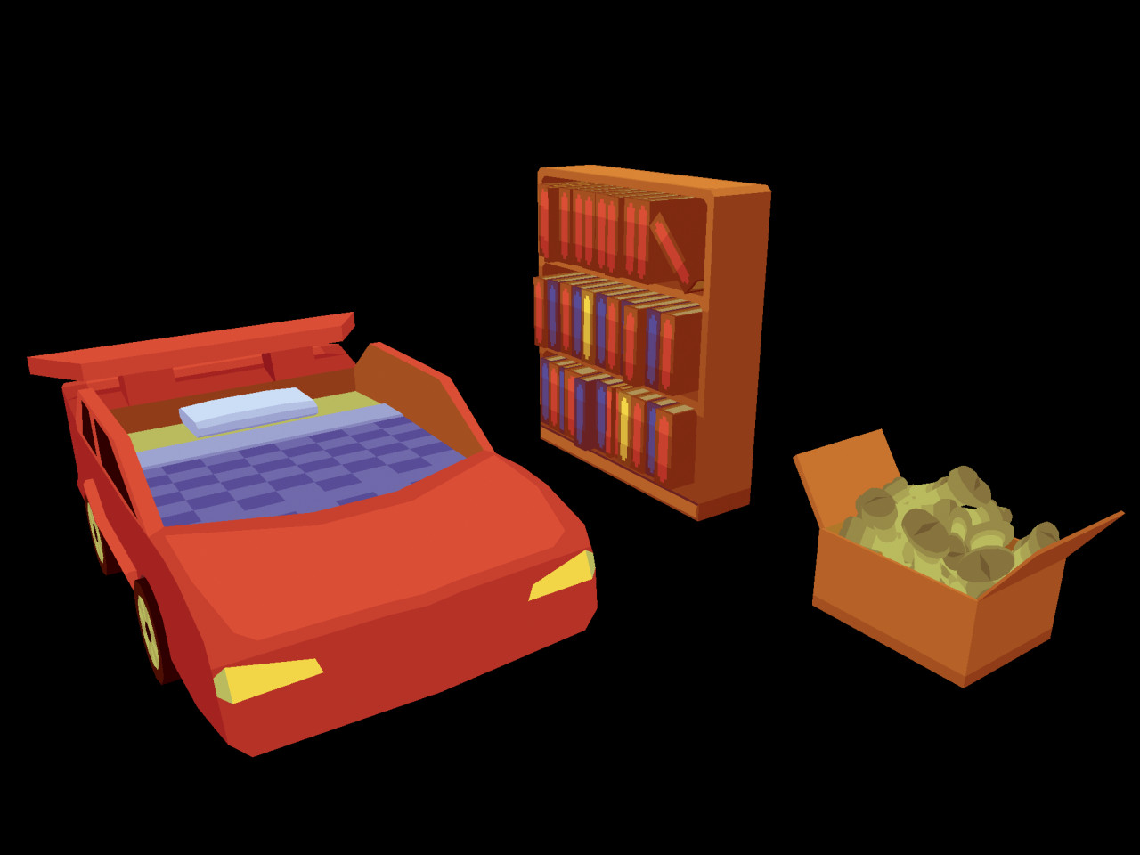William Whitehead - Undertale Papyrus Room 3D Modeled