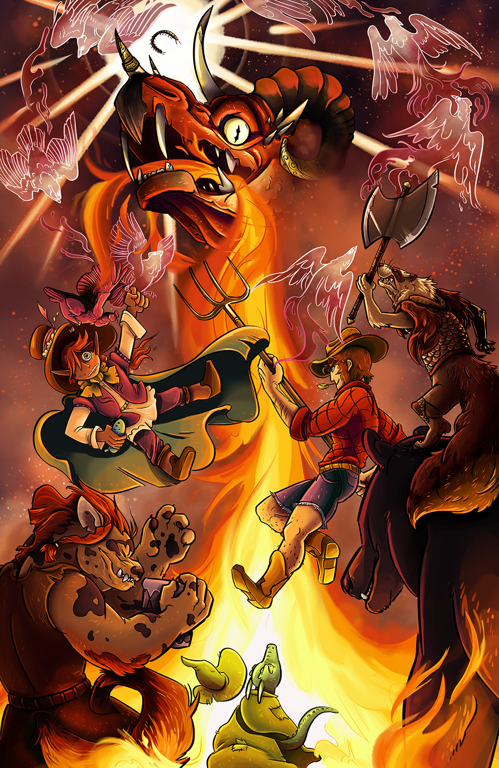 ArtStation - Pathfinder Party 2, Lauren Barnette