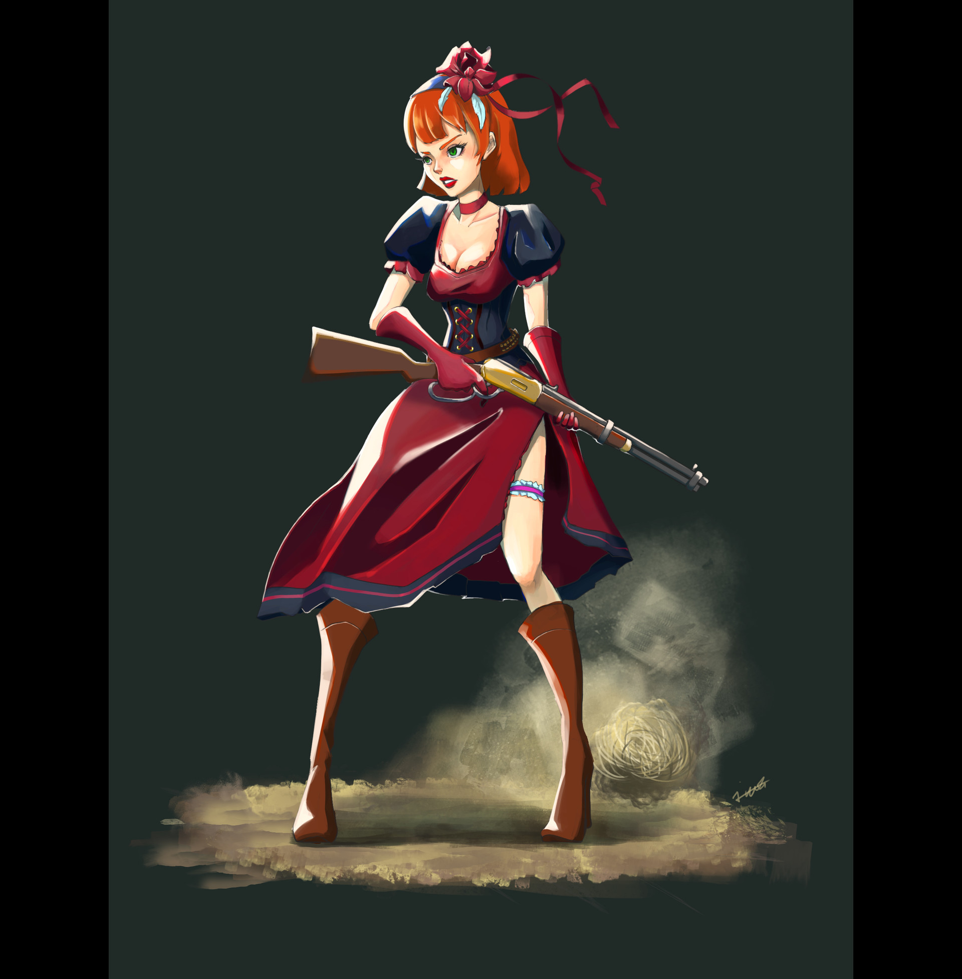 ArtStation - Wild West girl