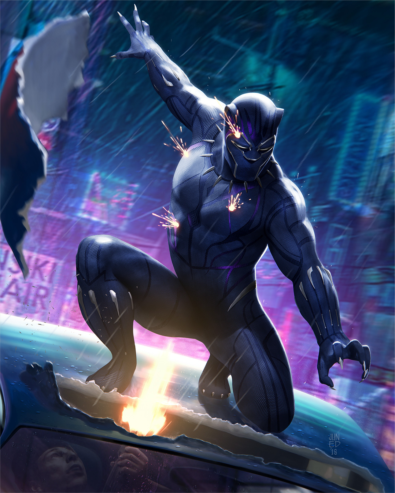 Black Panther By Junaidi Lim Rimaginarymarvel