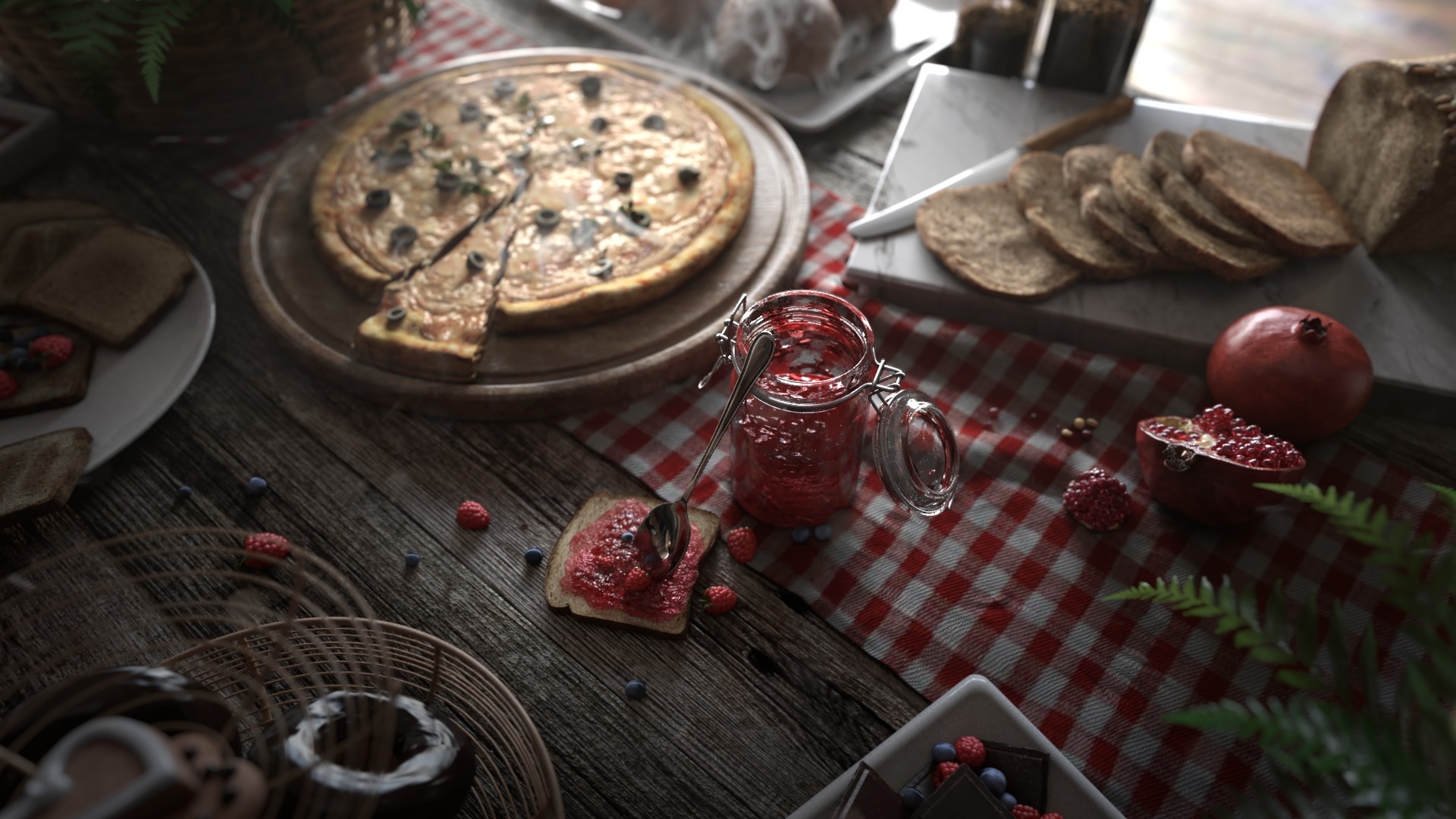 ArtStation - A Messy Brunch! - Arnold Render Project