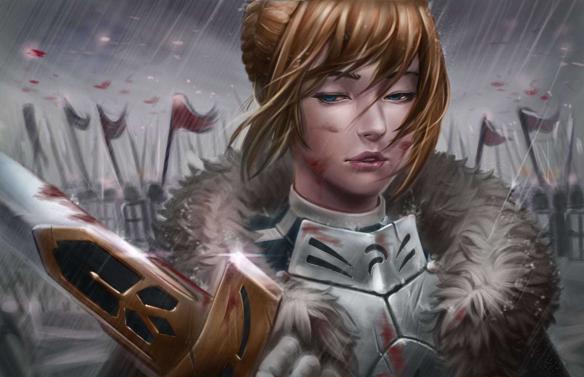 ArtStation - saber fan art