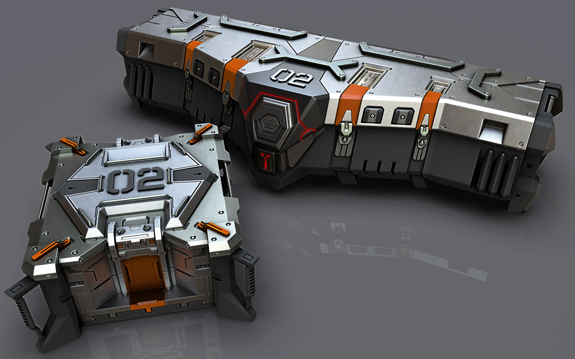 Abhas Dhulekar - Sci-fi Ammo Crates