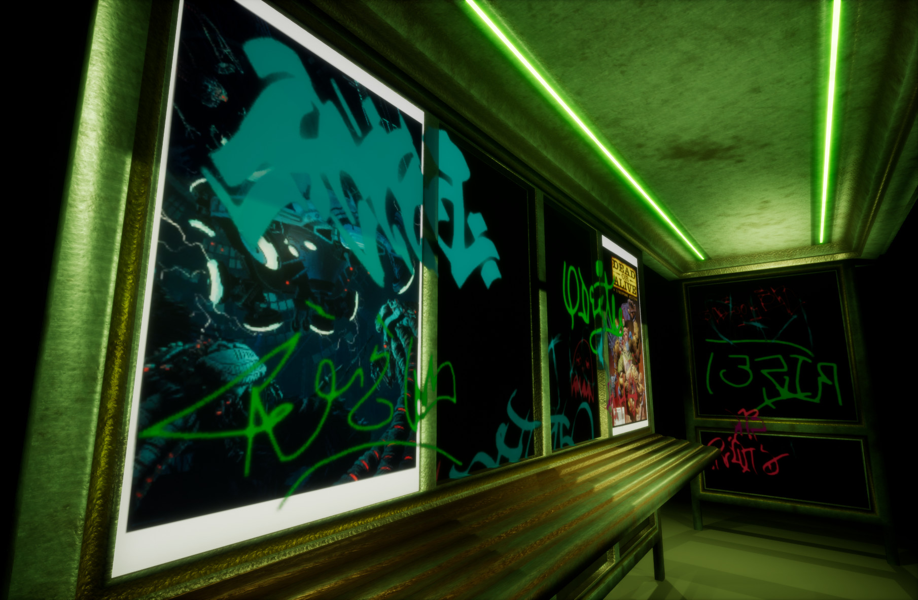 Chetan Biswas - Cyberpunk Themed Bus-Stop