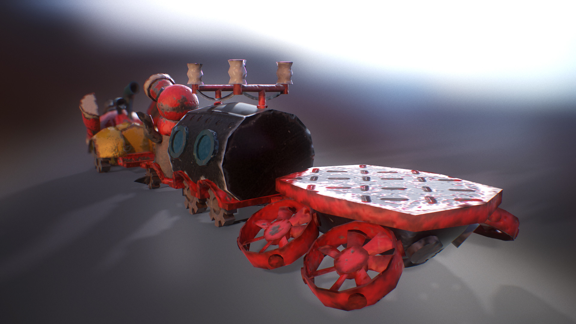 Lucas Prugnon - Skull Train (low poly)