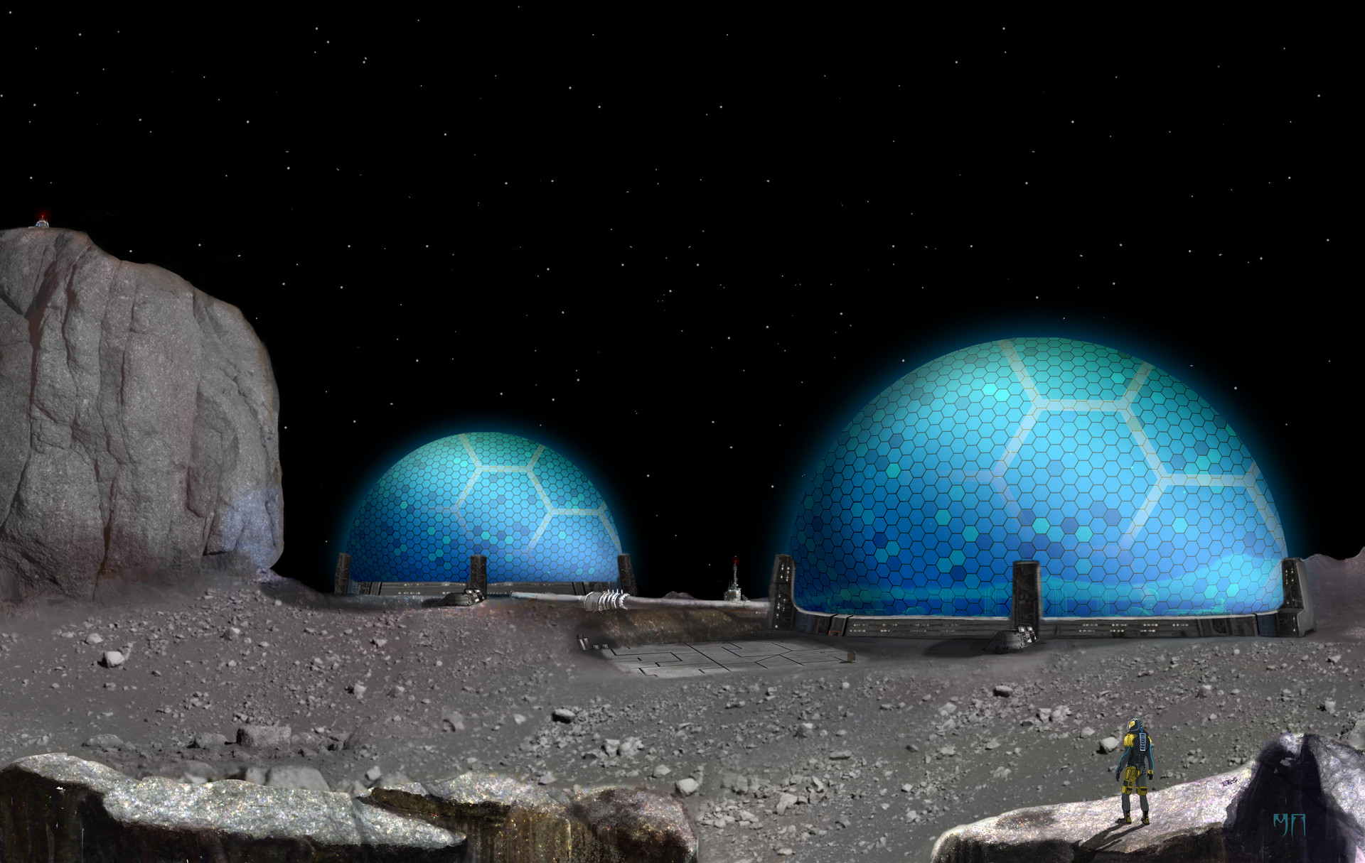 ArtStation - Lunar Base