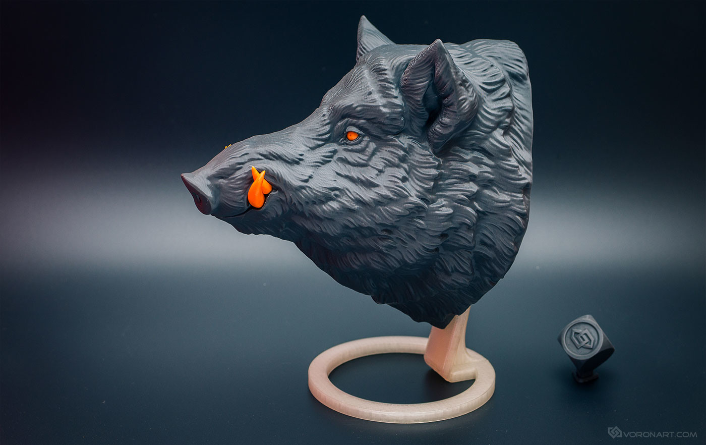 ArtStation - Wild boar head wall mount 3d print