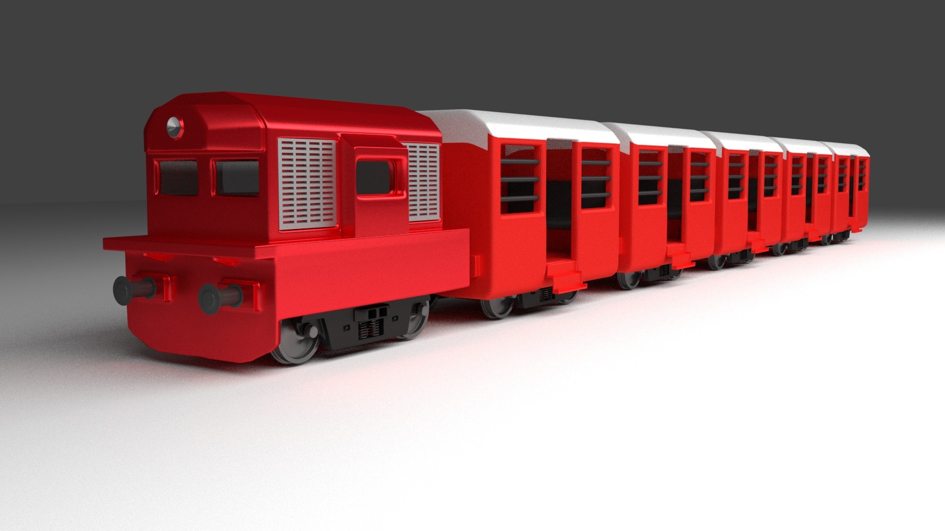 ArtStation - mini train model