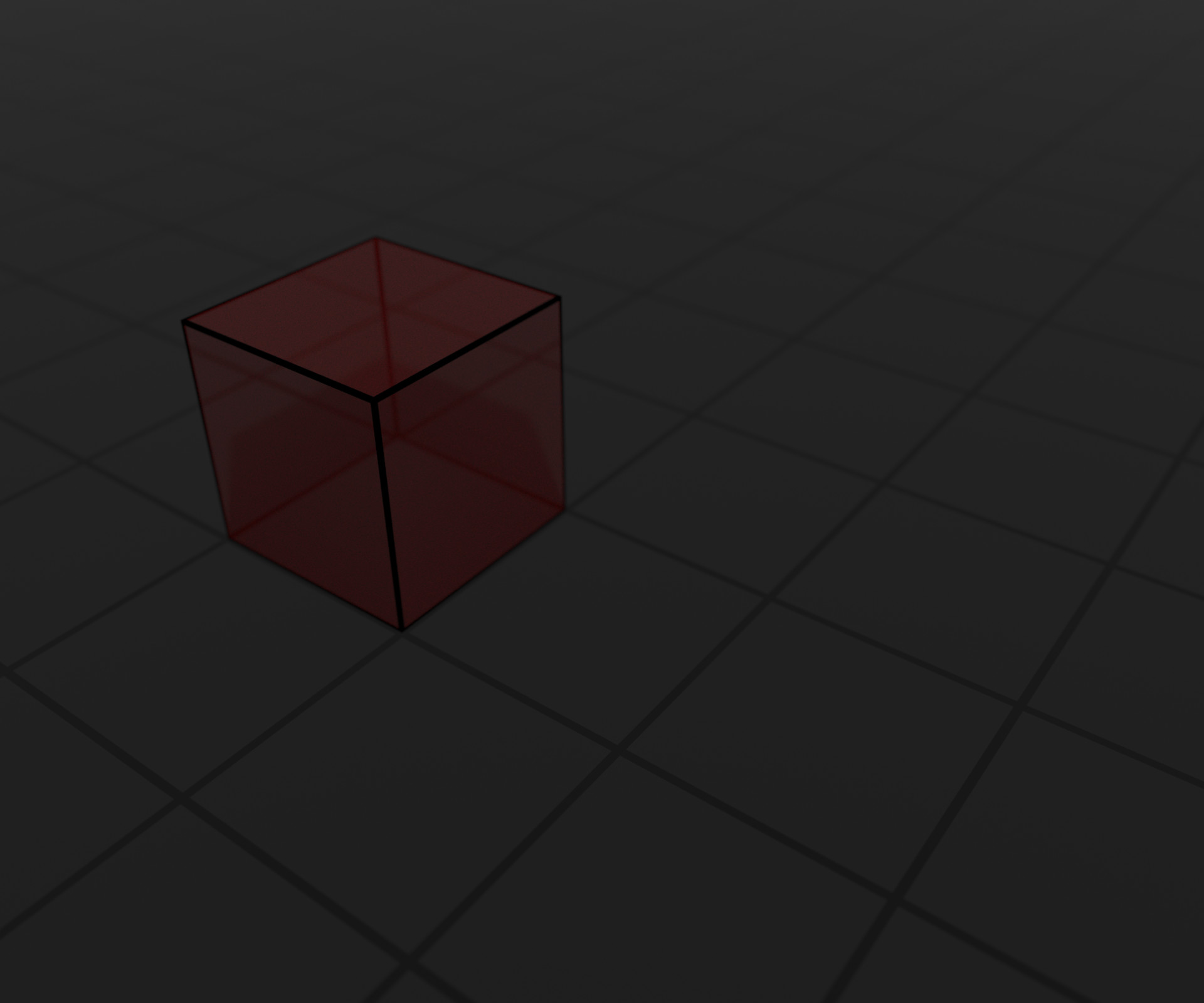 ArtStation - Red Glass Cube
