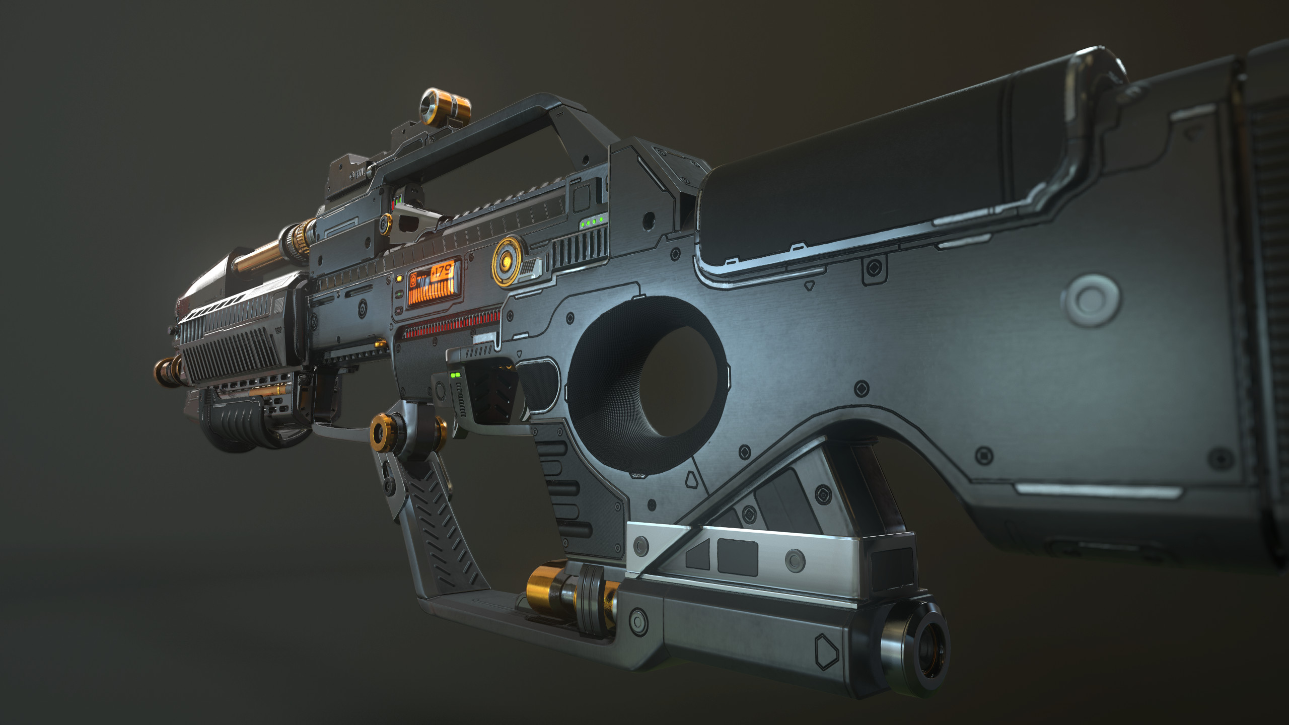 Fred Howard 3D Artist - Concussion Rifle (Energy Weapon)