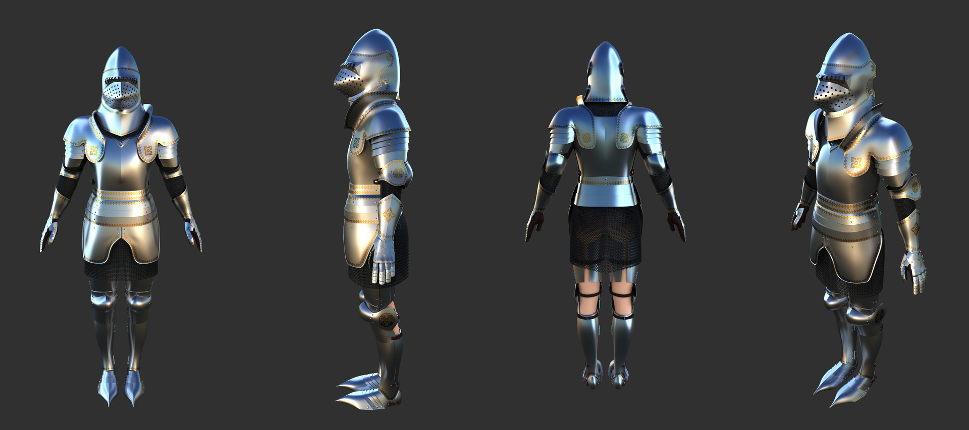 ArtStation - Late Medieval Plate Armor