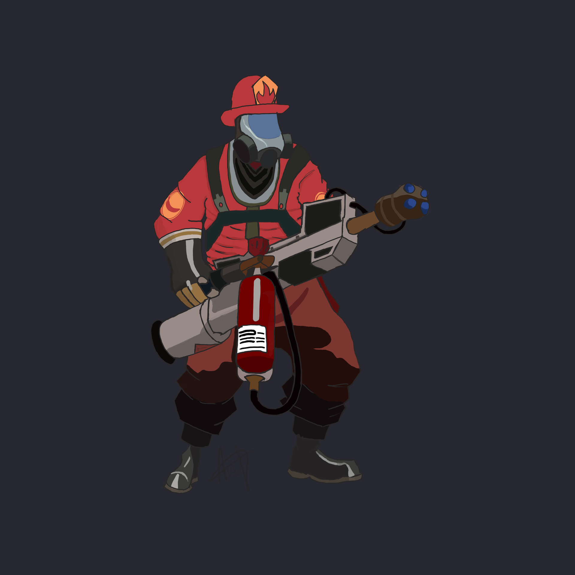 ArtStation - Pyroman from "Team fortress 2"