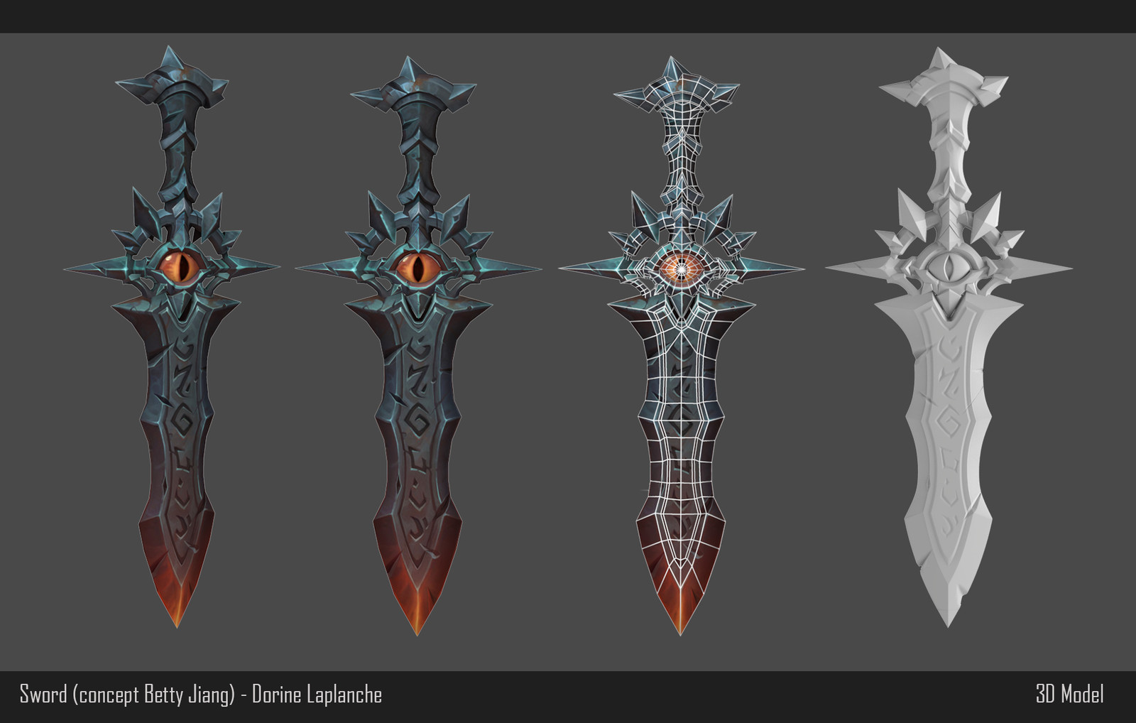 Dorine LAPLANCHE - 3D Sword - Concept by Betty Jiang