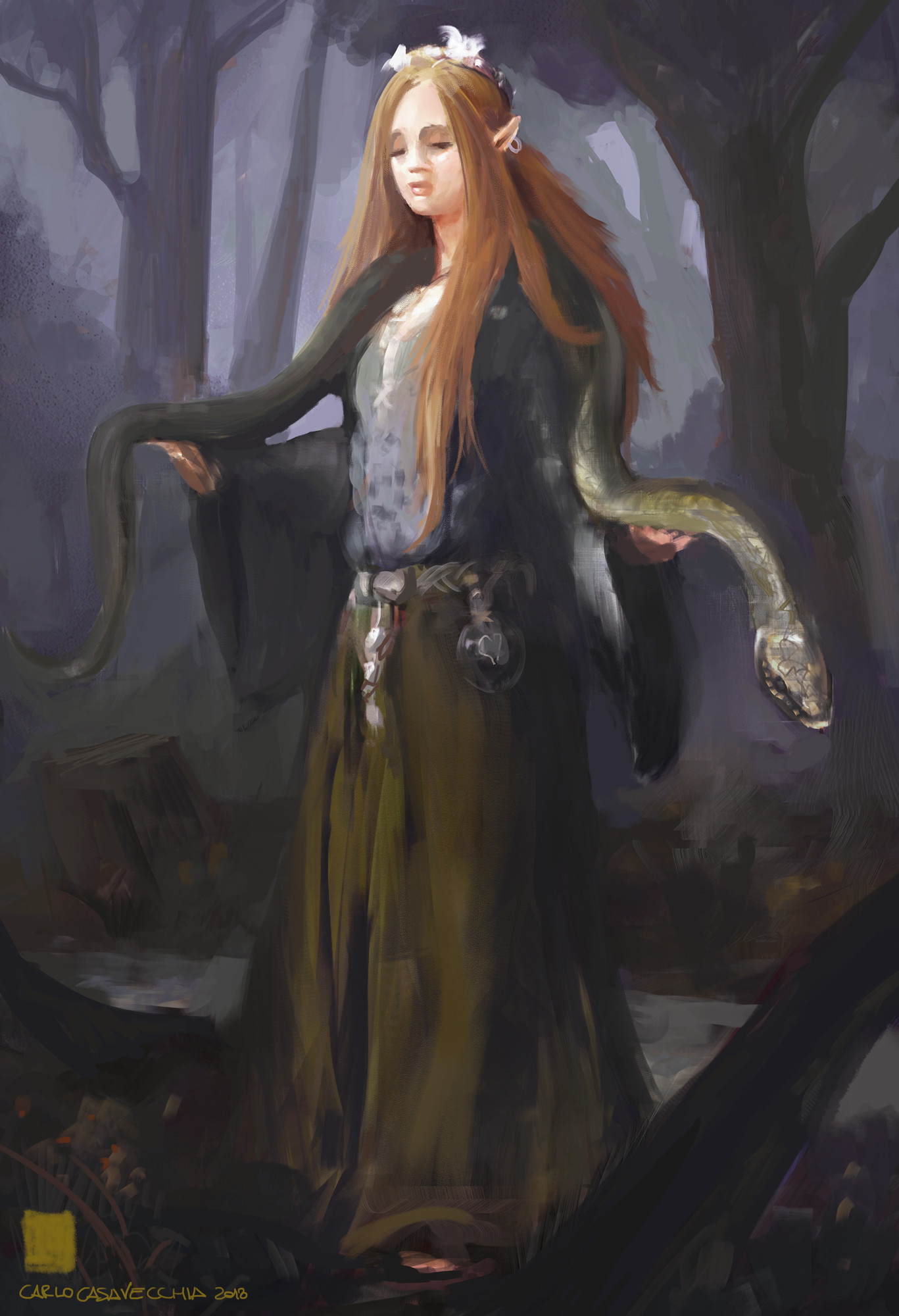ArtStation - Young druid