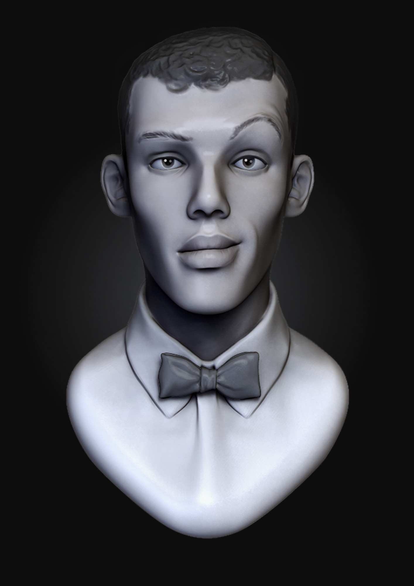 ArtStation - Stromae head sculpt