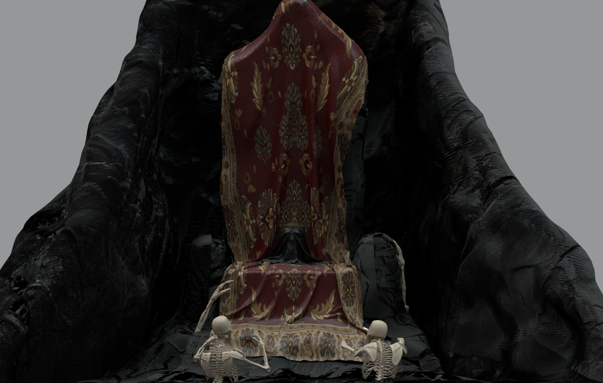 ArtStation - Dark souls inspired throne