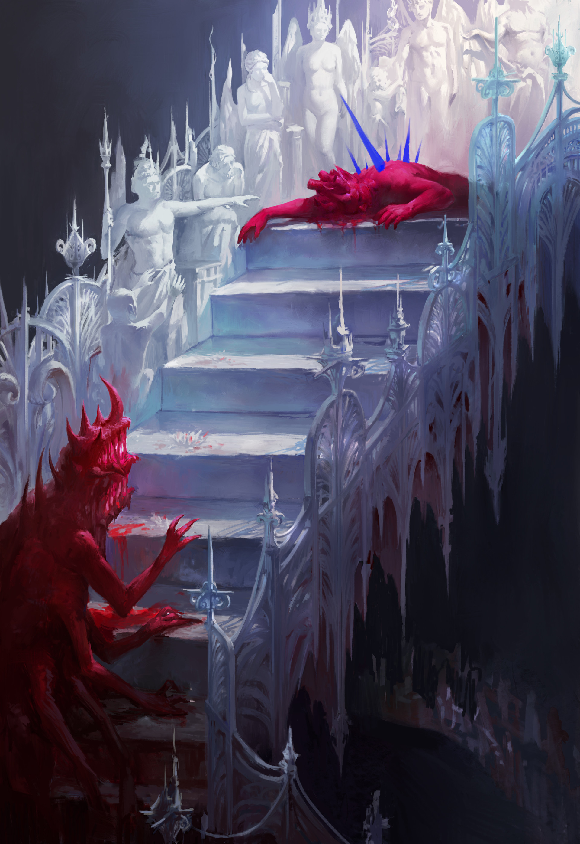 ArtStation - The ice staircase of God