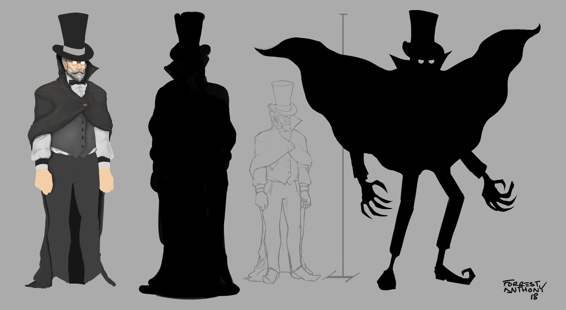 Forrest Anthony - Villain Concept: The Grey Reaper (W.I.P)