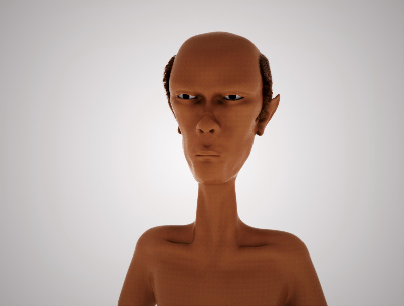 ArtStation - Bald Hair Man