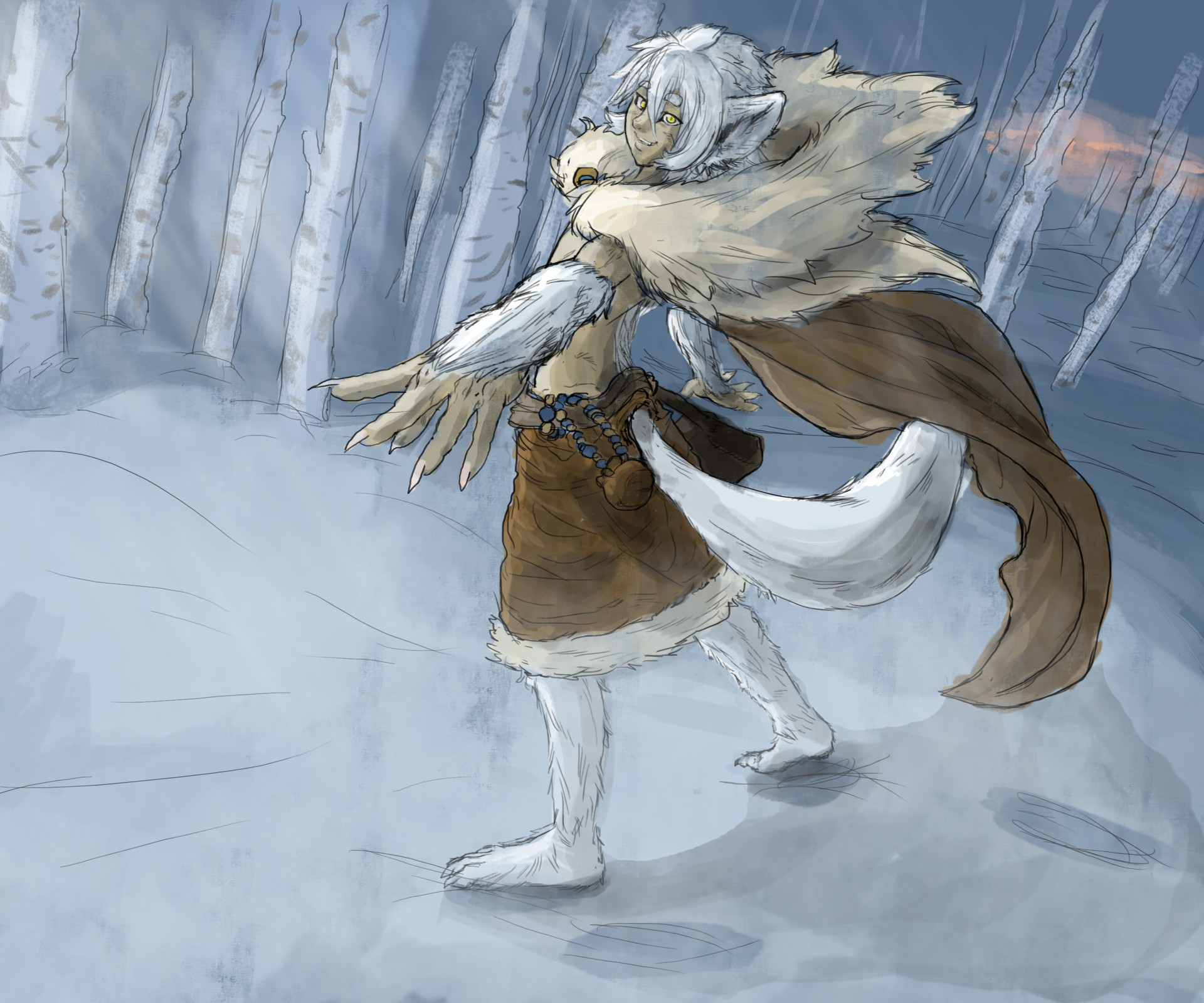 ArtStation - Frosted night - WIP