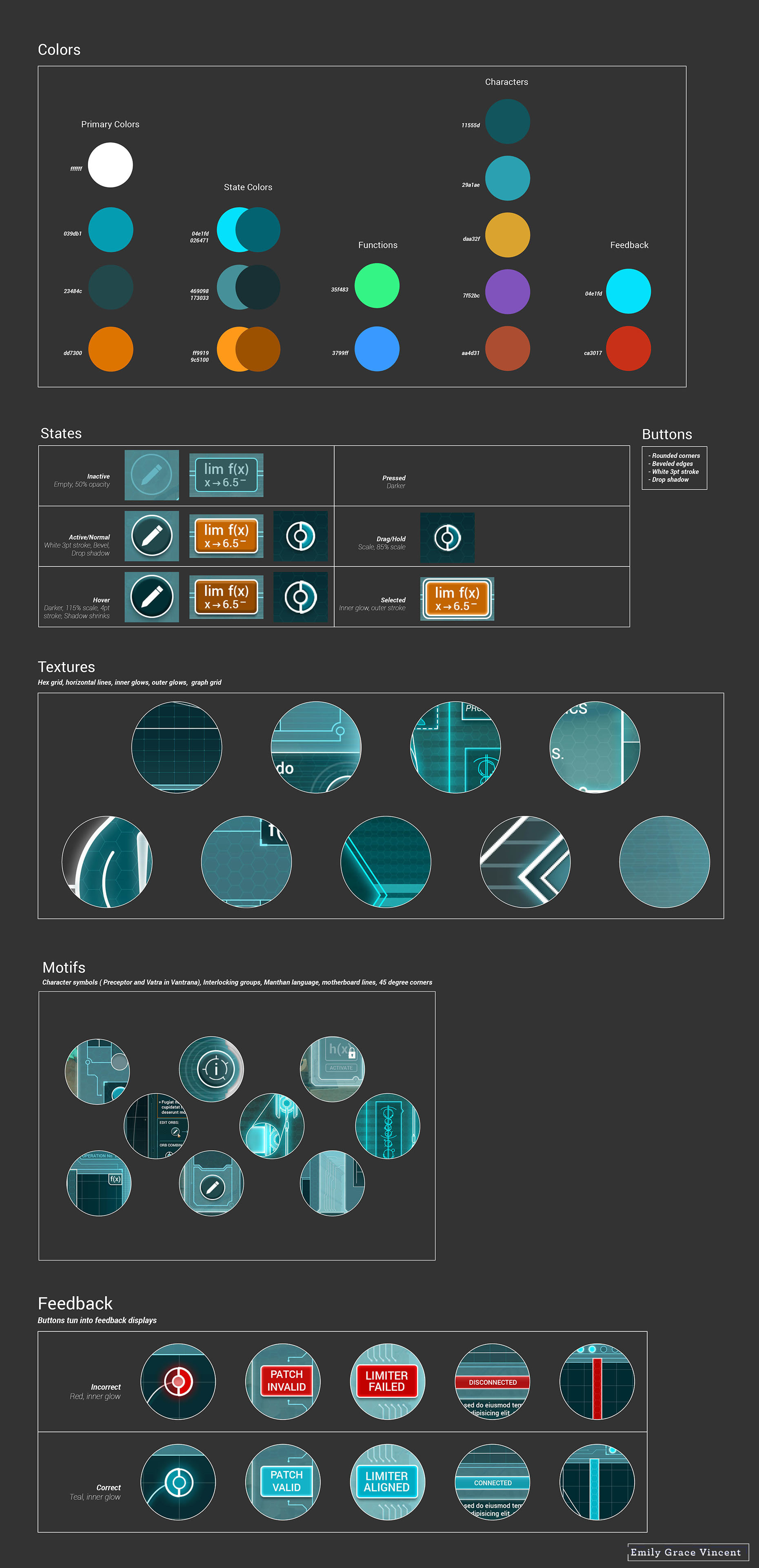 Emily Vincent UI UX Portfolio - Puzzle Interfaces Variant: Limits - UI ...