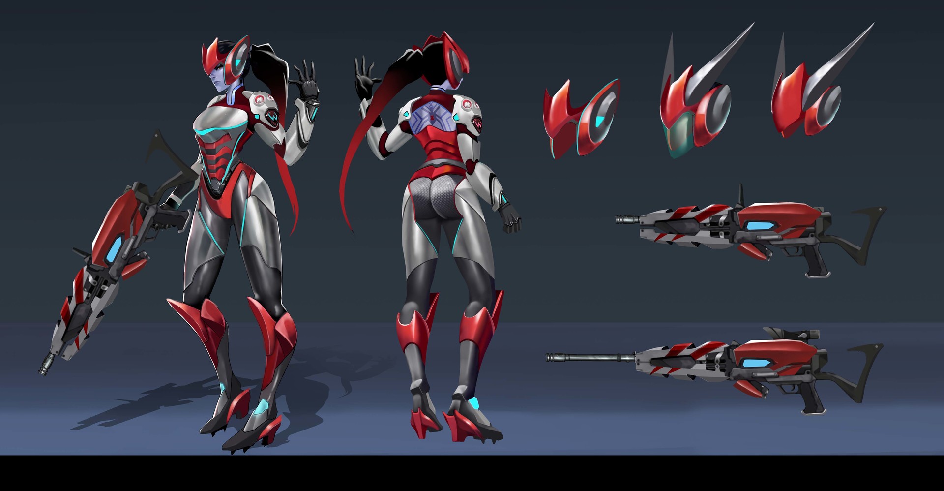 ArtStation - Widowmaker Crimson Fade Skin