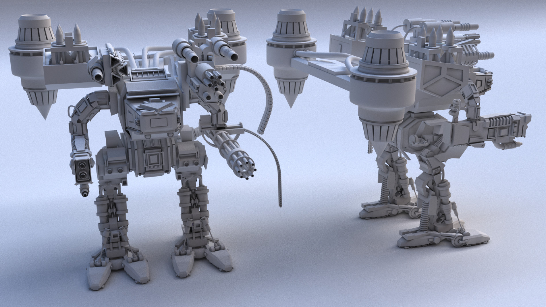 ArtStation - weaponized robot