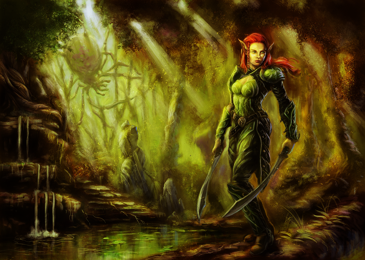 ArtStation - She Elf Warrior