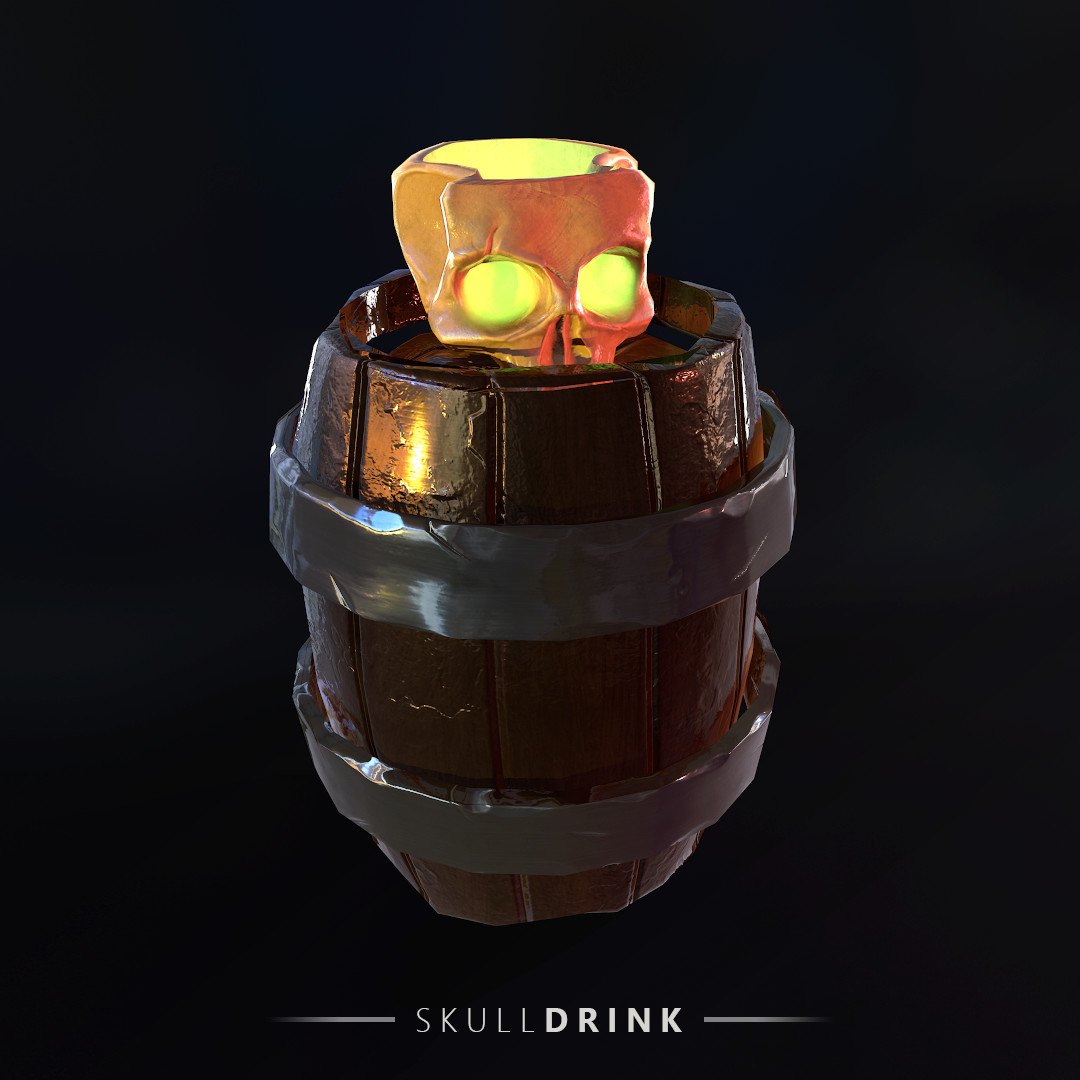 ArtStation - Skull Drink