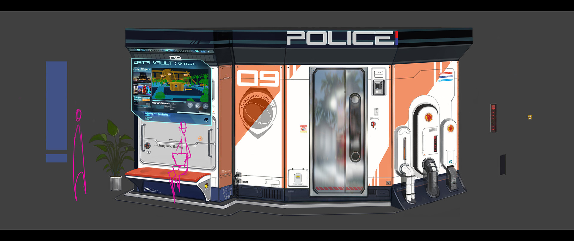 ArtStation - Police box