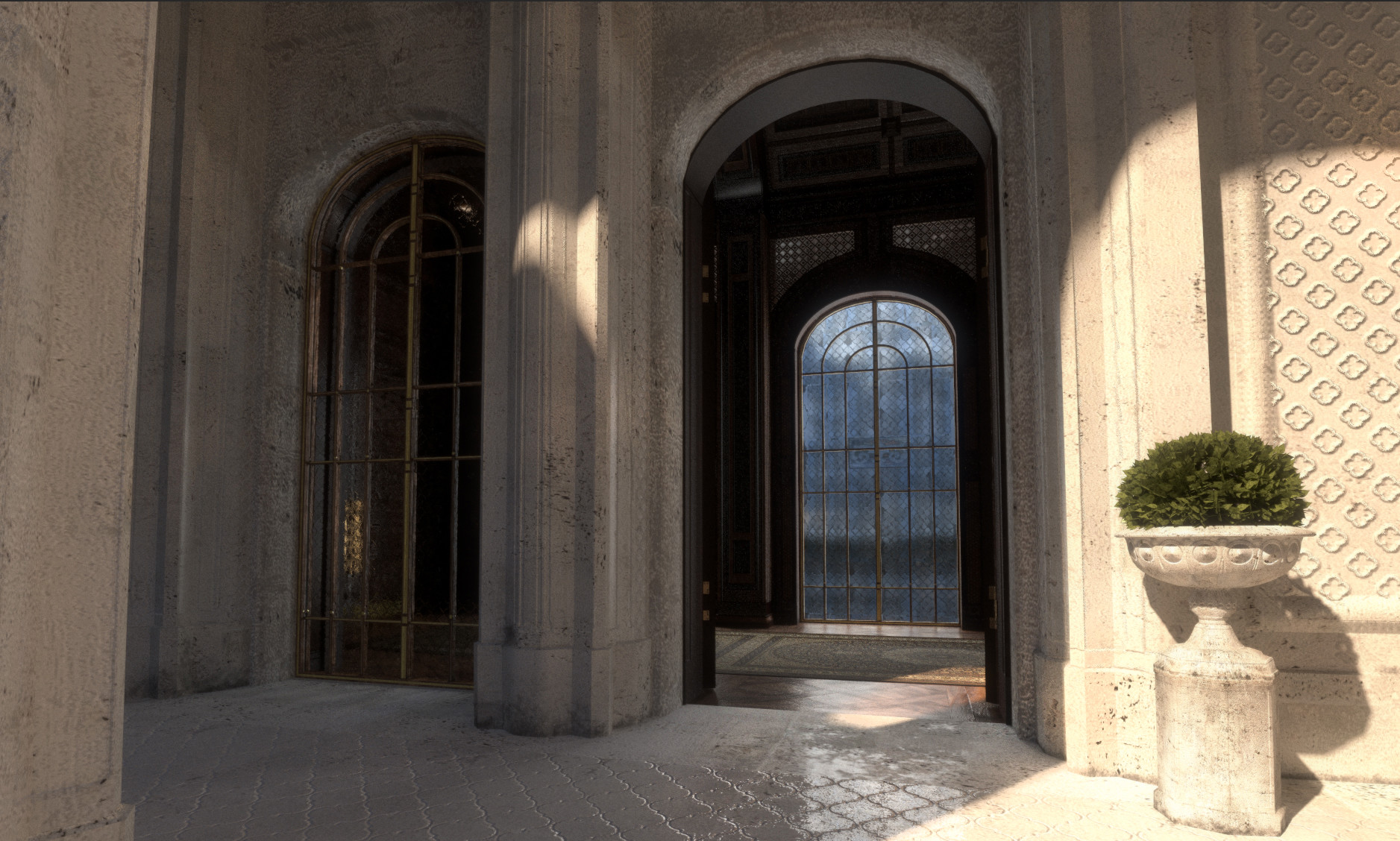 Dovjan - Low poly Castle 3D. Interior Parts 1,2, and 3