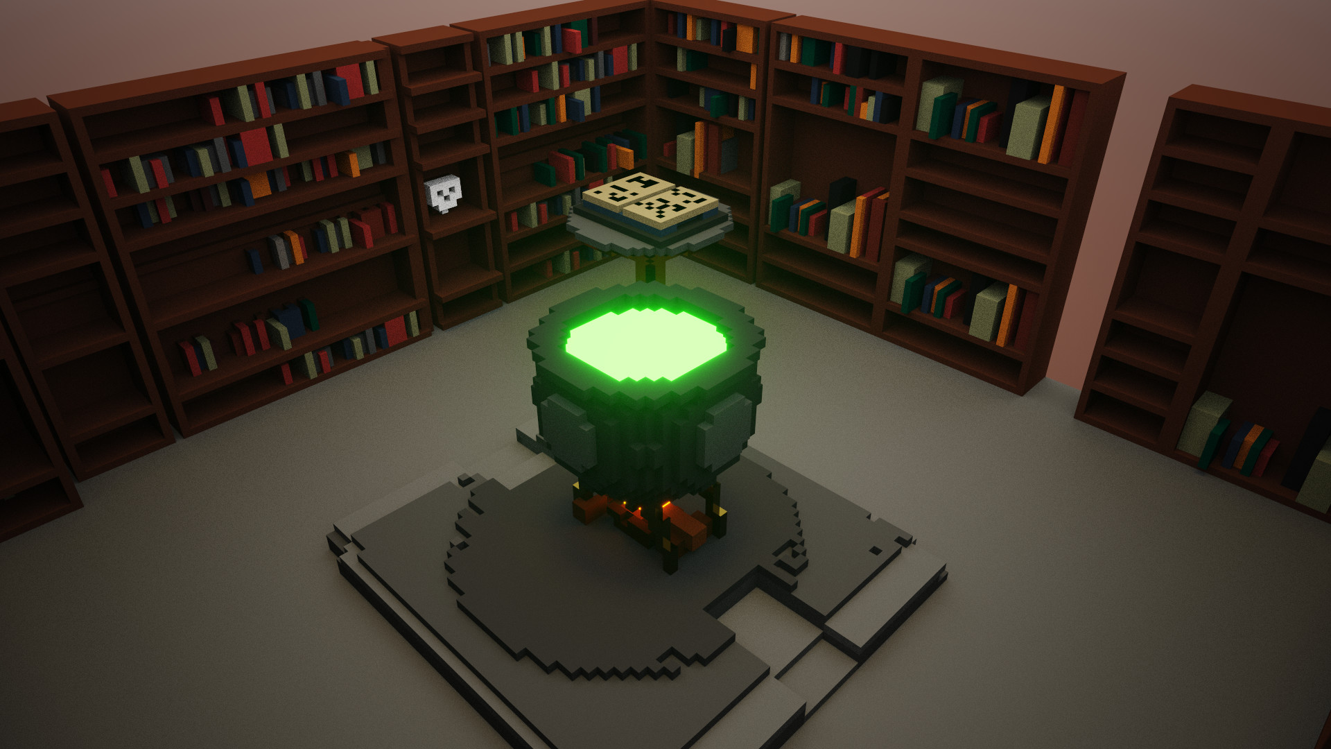 ArtStation - Mages Cauldron Room - Voxels