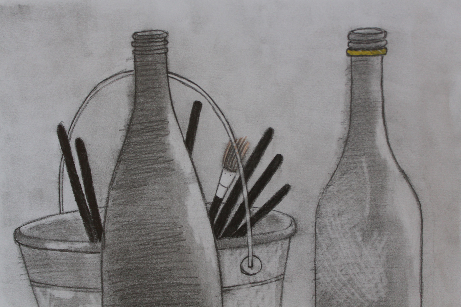 how to draw light reflection on glass